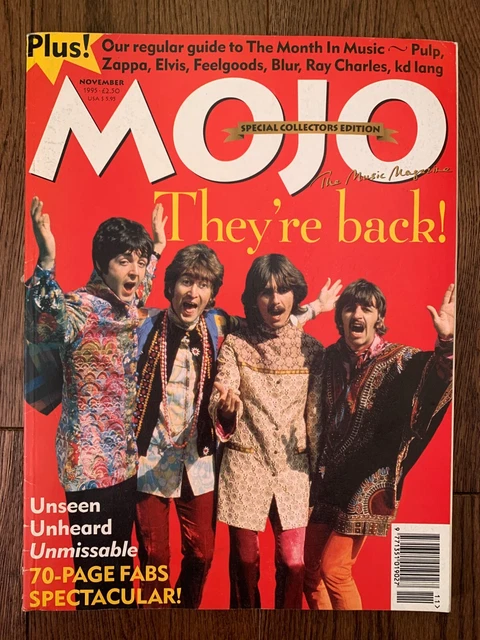 MOJO MAGAZINE, NOVEMBER 1995 - featuring The Beatles £2.99 - PicClick UK