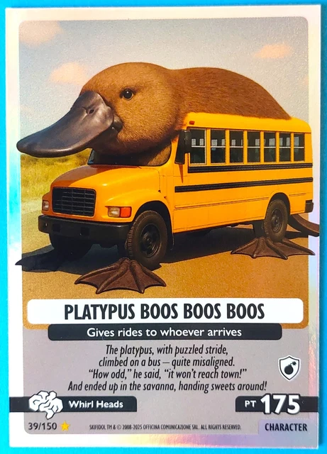 PANINI SKIFIDOL ITALIAN Brainrot - PLATYPUS BOOS BOOS BOOS #39 Trading ...