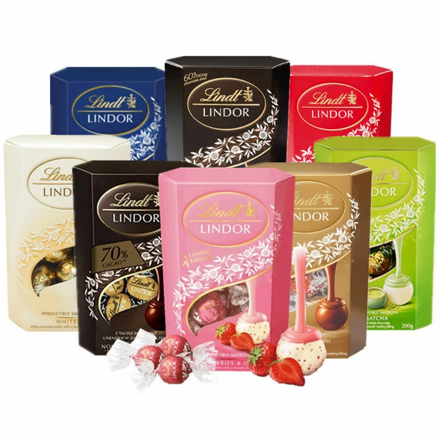 Box Chocolate Milk Chocolates Lindt Lindor Chocolate Truffles, Milk ...