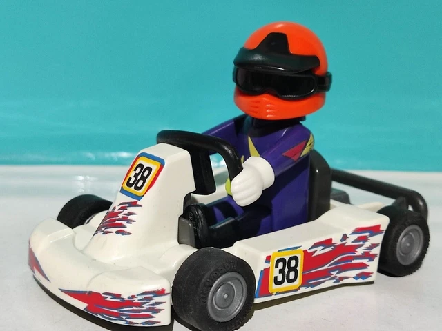 PLAYMOBIL KART FIGURE Pilota Karting Corsa Auto Da Competizione Auto ...