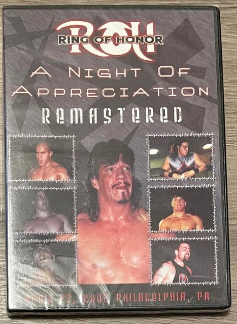 DVD ROH A Night Of Appreciation 2002 NEUF, SCELLÉ Ring Of Honor AEW WWE ...