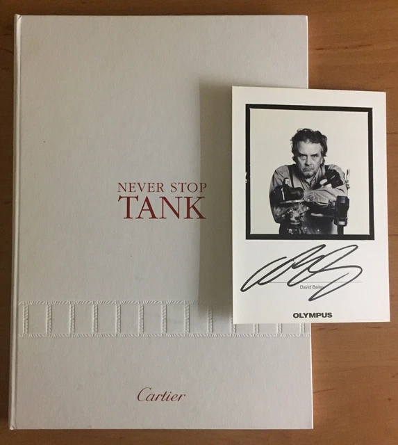 DAVID BAILEY SIGNED Card Cartier Original Signature Signature Autograph ...