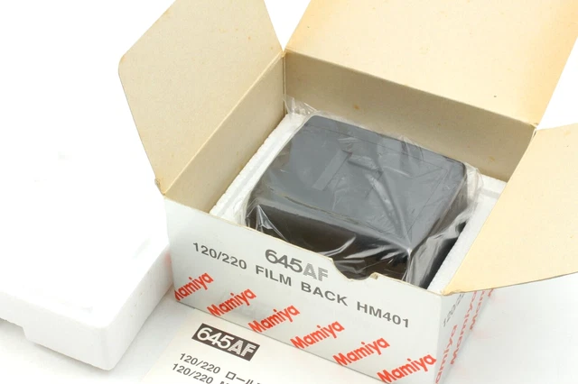 RARE [BOITE PRESQUE COMME NEUF] Film Mamiya HM401 120/220 dos pour 645 AFD II III JAPON EUR 785 ...