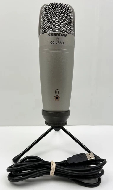 SAMSON C01U PRO USB Large Diaphragm Studio Condenser Microphone Mic+Tripod Stand $39.99 ...