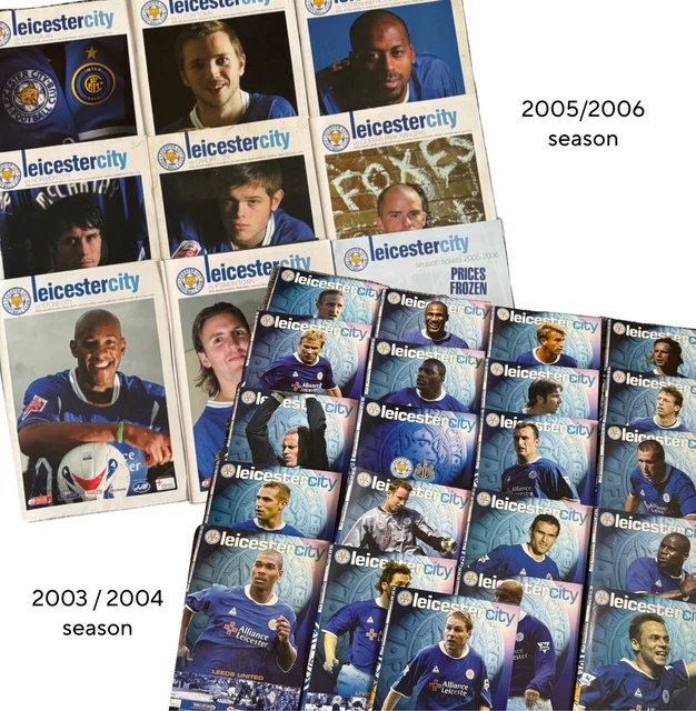 LEICESTER CITY FOOTBALL Club Programmes From 2003-2006 Seasons Job Lot ...