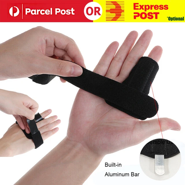 ADJUSTABLE FINGER SPLINT Brace Trigger Finger Support Fracture Fix Pain ... ADJUSTABLE FINGER SPLINT Brace Trigger Finger Support Fracture Fix Pain ...