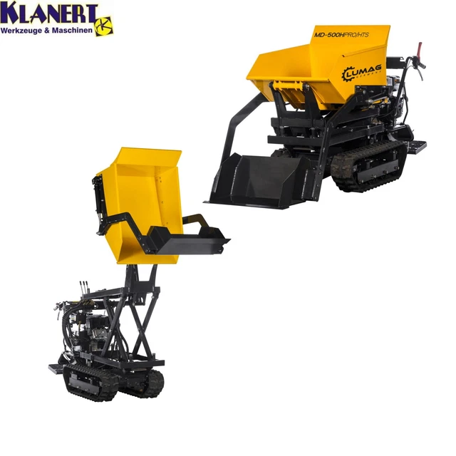 LUMAG MD500HPROHTS MINIDUMPER Raupendumper Muldenkipper Hochentlader ...