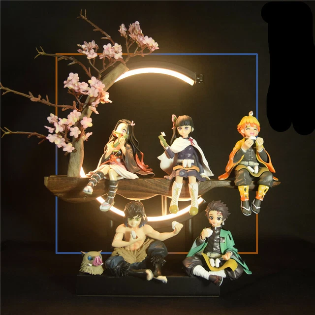 DEMON SLAYER NEZUKO Tanjirou Hashibira Inosuke PVC Figure Statue LED ...