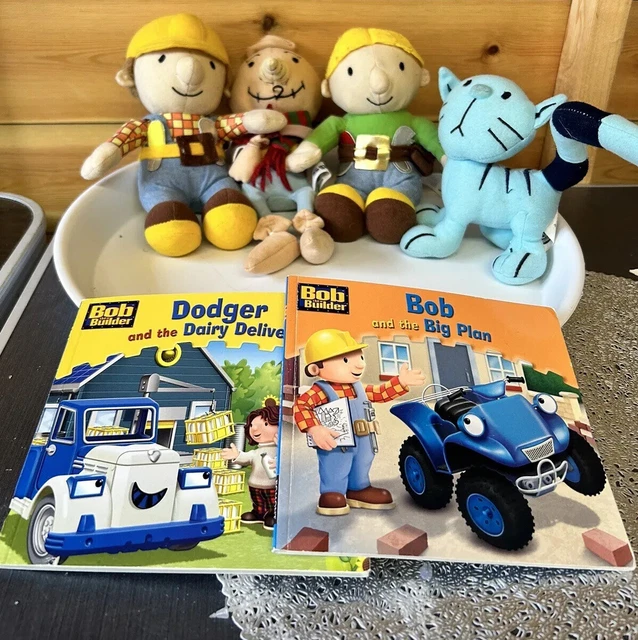 VINTAGE BOB THE Builder Soft Toy Bundle & Books £10.00 - PicClick UK