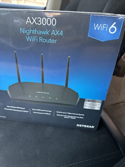NETGEAR NIGHTHAWK AX4 4-Stream AX3000 WiFi 6 Router RAX36S-100PAS - New ...