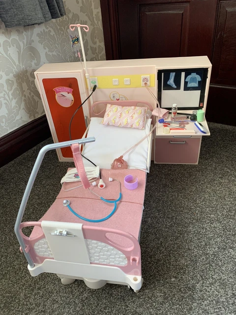OUR GENERATION DOLLS Get Well Room Hospital Bed And Doll £90.00 ...