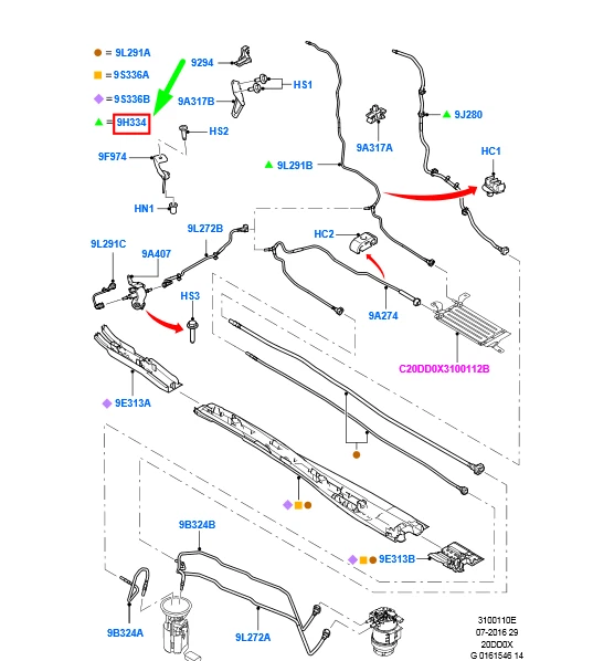 NEW FORD MONDEO Mk3 Fuel Line Tube Assy 1683790 9G9N-9H334-Ac Genuine £ ...