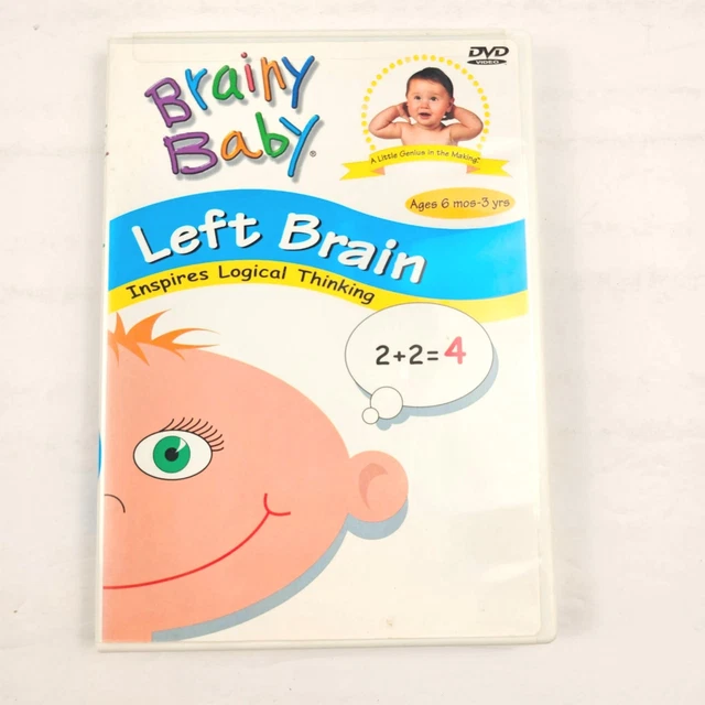 BRAINY BABY LEFT Brain (DVD, 2002) Inspires Logical Thinking $13.39 ...
