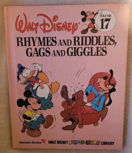 VINTAGE WALT DISNEY Book Rhymes and Riddles Gags and Giggles 1983 £7.08 ...