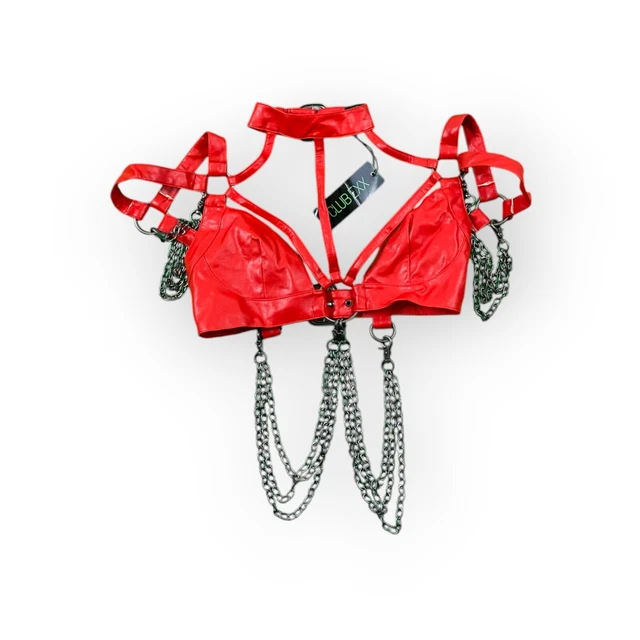 CLUB EXX DOLLS kill sexy festival Immersed In Magic Harness Top in Red ...