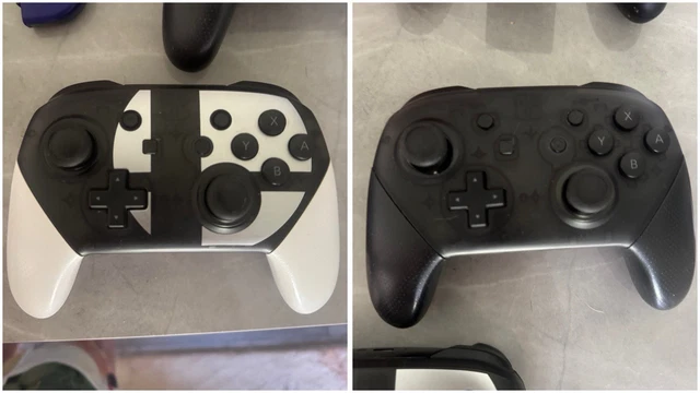 NINTENDO SWITCH PRO Controllers 1 X Smash Bros edition 1 X Black £82.88 ...