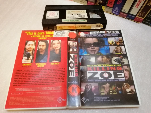 KILLING ZOE (1993) - Australian 21st Century Pictures Issue - Vhs Crime THRILLER $10.95 ...