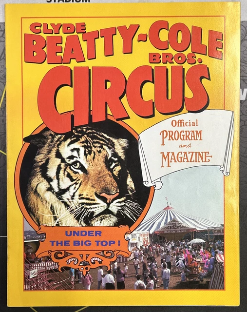 VINTAGE CLYDE BEATTY Cole Bros Circus Program $20.19 - PicClick CA