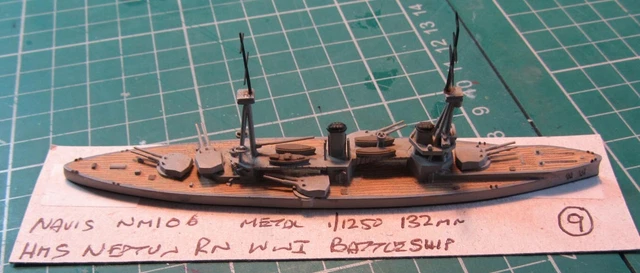 HMS NEPTUN RN WWI Battleship by Navis, Scale 1/1250 Ship Model £12.49 ...