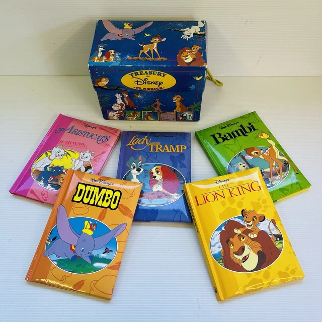 1996 BRIMAR TREASURY of Disney Classics Box Set of 5 Books Musical Box ...
