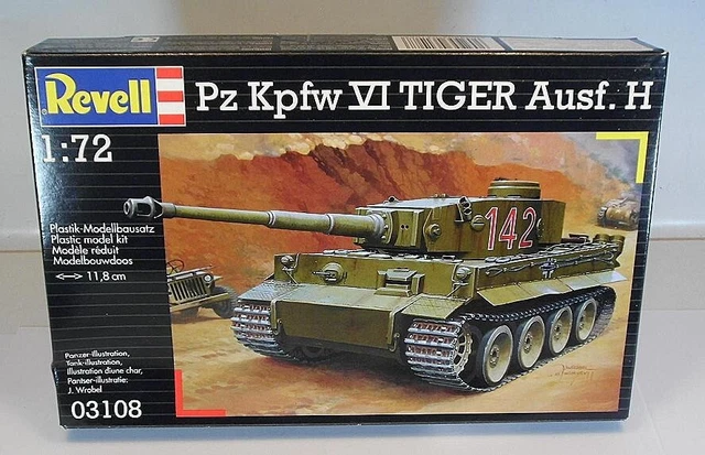 REVELL 1/72 KIT/BAUSATZ Nr. 03108 Panzer Pz Kpfw VI Tiger Ausf. H WWII OVP #5237 EUR 19,99 ...