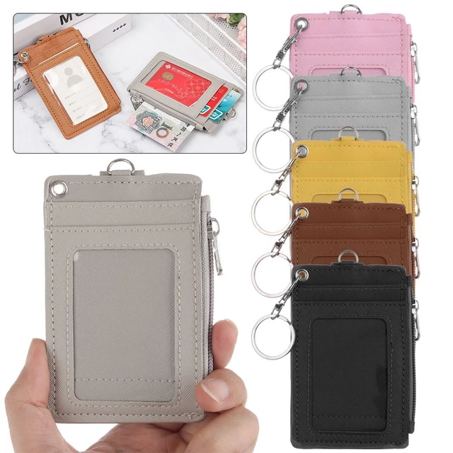 NEW BUS CARDS Cover Office Work ID Card Holder Keychain Coin Purse ...