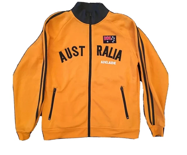 AUSTRALIA ADELAIDE ZIP Up Gold & Green Jacket Size M £61.78 - PicClick UK