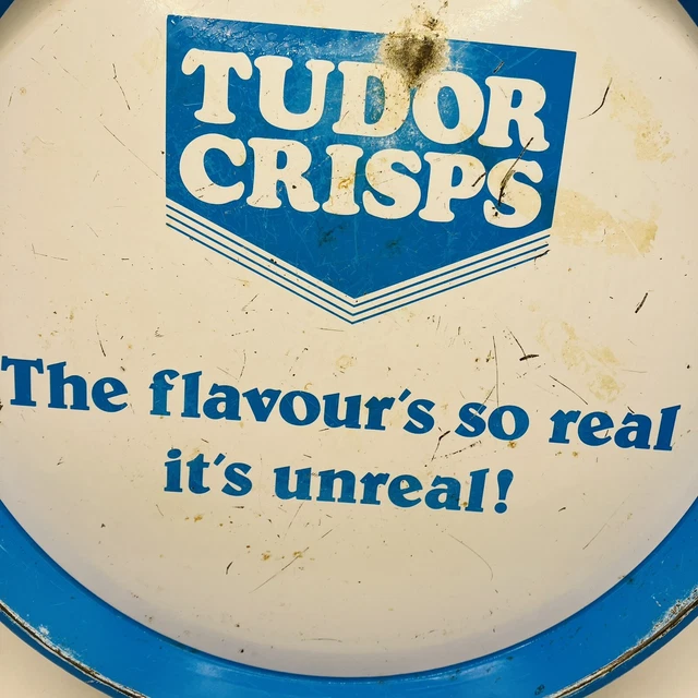 RARE VINTAGE 1970S 1980s Tudor Crisps Round Circular Pub Tray £20.00 ...