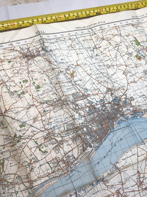 ORIGINAL WW2 BRITISH Army Map of England - Hull 1940 £16.00 - PicClick UK