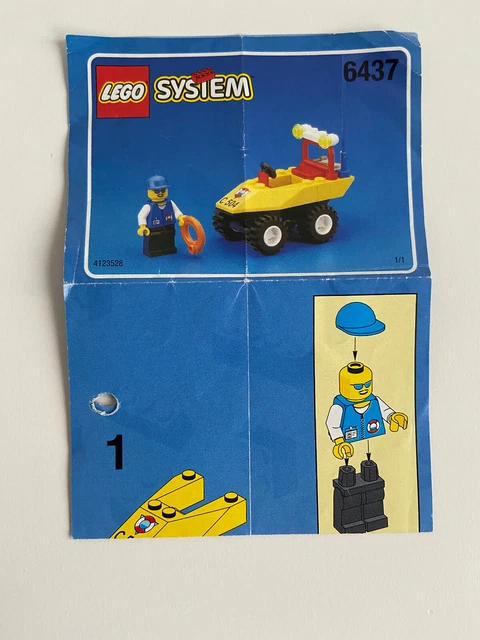 LEGO SYSTEM 6437 Bauanleitung (BA) Rescue Beach Buggy gelocht 1999 EUR ...