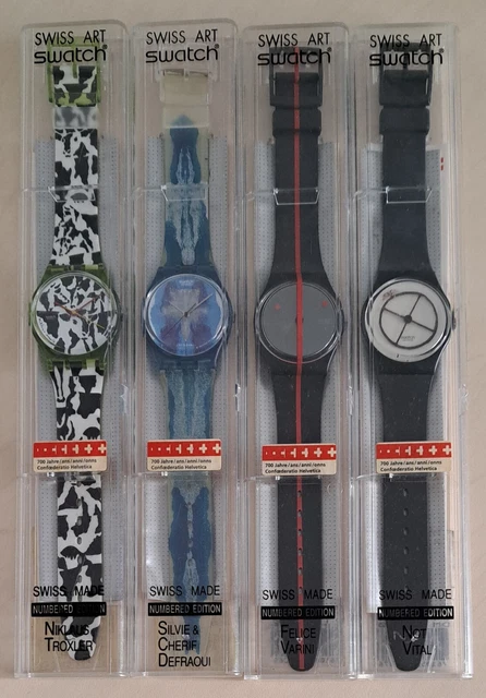 SWATCH SWISS ART Set 700 Jahre Schweiz from 1991 - 3. Edition - 700 ...