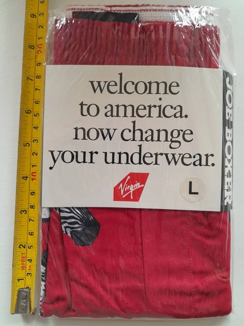 VINTAGE UNDERWEAR. VIRGIN Atlantic New Joe Boxer Men's & USA Customs ...