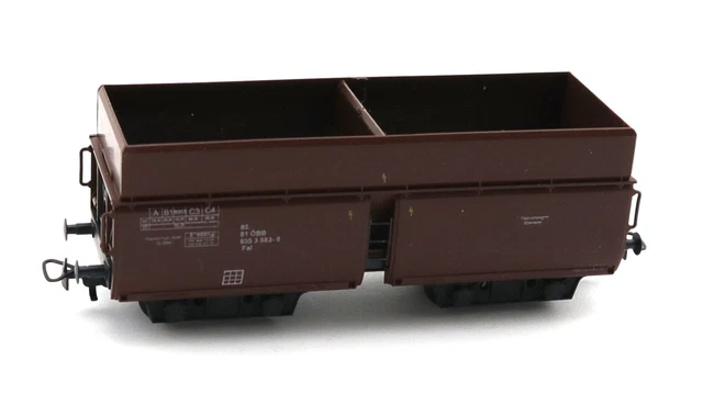 KLEINBAHN 356 H0 Selbstentladewagen Erzwagen Fal der ÖBB Ep. IV braun ...