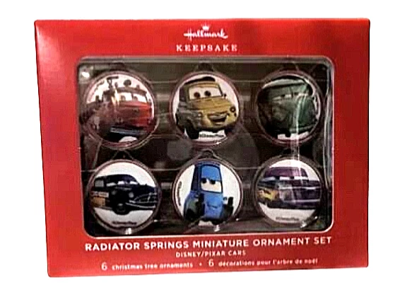 HALLMARK 2022 DISNEY Pixar Cars Radiator Springs 6pc MINI Ornaments NIB ... HALLMARK 2022 DISNEY Pixar Cars Radiator Springs 6pc MINI Ornaments NIB ...