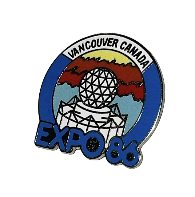 VANCOUVER CANADA EXPO 86 Fuller Geodesic Dome Pin Badge Science World ...
