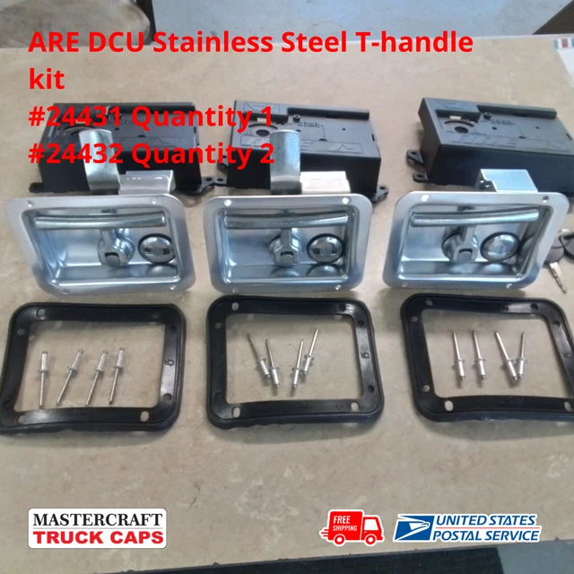 ARE DCU TRUCK Cap Stainless Steel T-handle Kit of 3;#24431-005(1)#24432 ...