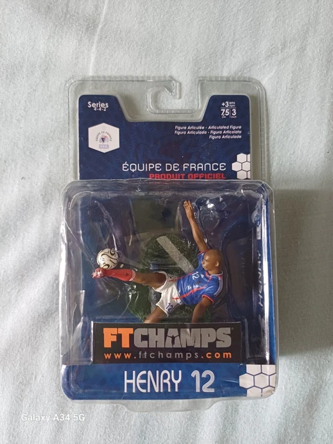 FIGURINE FT CHAMPS Thierry Henry N°12 equipe de France Neuf sous ...