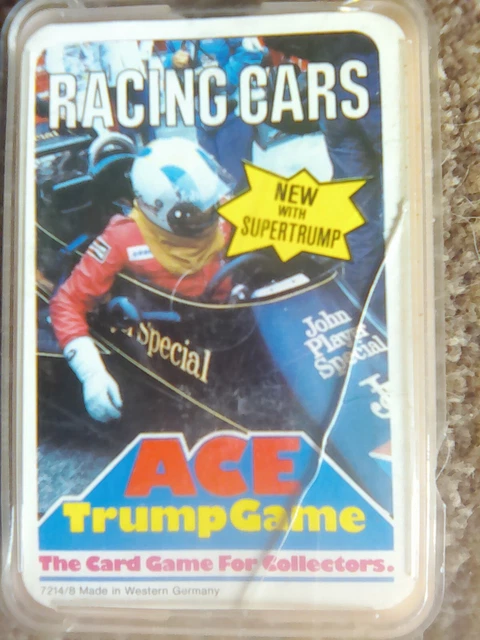 VINTAGE TOP TRUMPS SCARCE ACE RACING CARS complete VGC £5.39 - PicClick UK