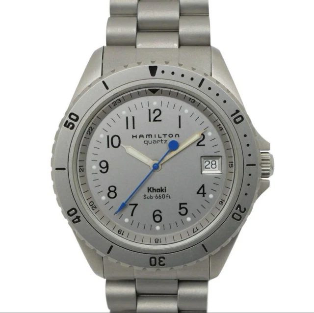 MONTRE HAMILTON KHAKI Sub Atlantic Quartz 9745B Diver Limited 500 ...