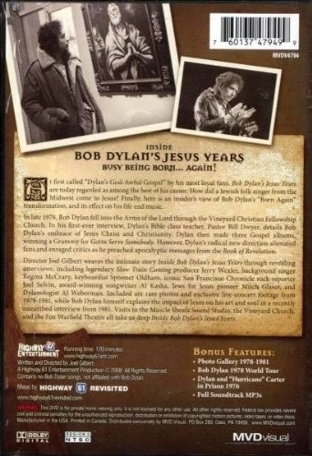 INSIDE BOB DYLAN'S Jesus Years: Busy Being Born... Again! (DVD) (US ...