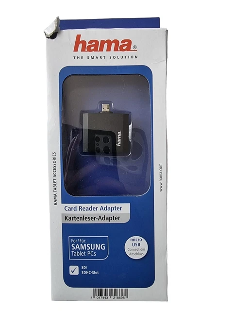 HAMA CARD READER Adapter für Samsung Tabler PCs micro USB bis 32 GB EUR ...