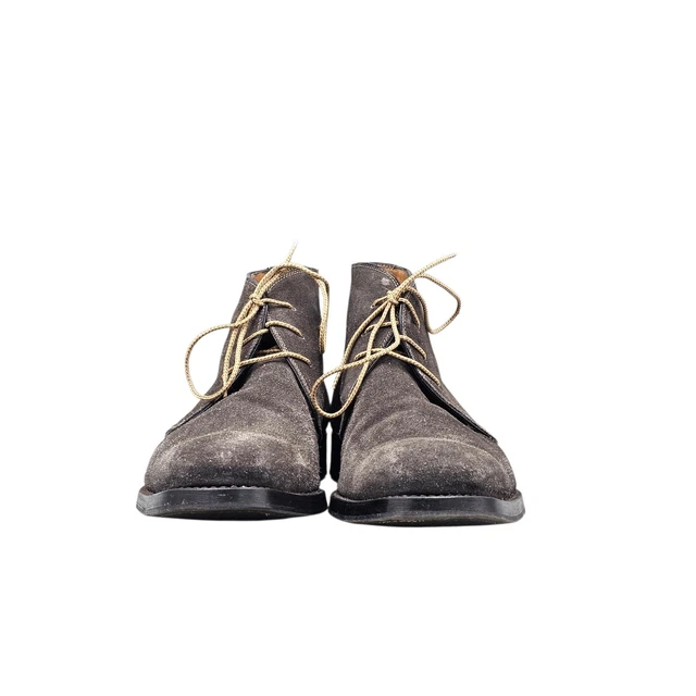 CALZOLERIA HARRIS FOR Barneys New York Mens Size 9.5 EUC Grey Suede ...