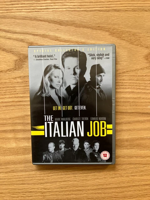 THE ITALIAN JOB DVD: (2003) Mark Wahlberg, Charlize Theron £3.10 ...