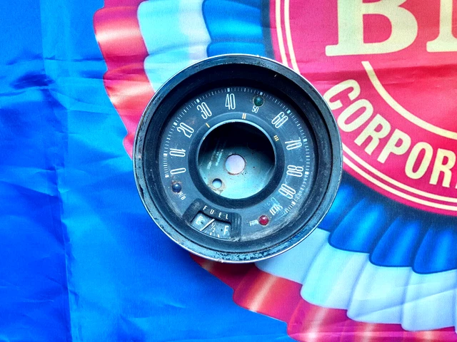 CLASSIC MINI COOPER Mk1 Bmc Genuine 100Mph Speedo Dial Face Speedometer ...