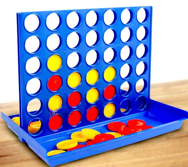 CHILDRENS CONNECT 4 In A Row Travel Game Four In A Line Family Fun Game ...