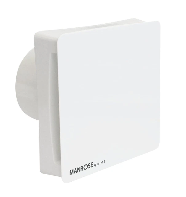 VENTILATEUR EXTRACTEUR MANROSE toilettes axial silencieux 4" 100 mm ...