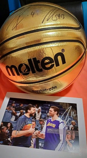 BALÓN FIRMADO PAU GASOL Y MARC GASOL EUR 650,00 - PicClick ES