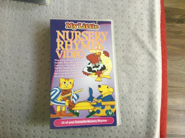 MY LITTLE NURSERY Rhymes Video 24 Nursery Rhymes Pal Vhs Video Kids ...