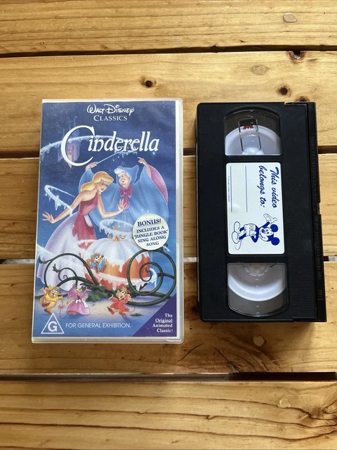 CINDERELLA VHS TAPE Video Walt Disney's Classic Vintage $19.95 ...