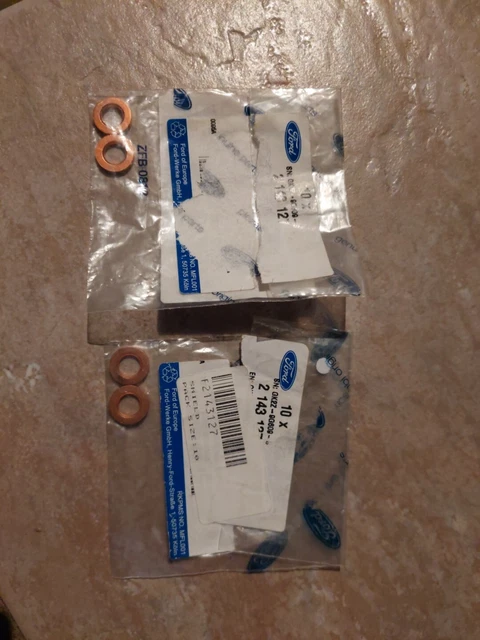 FORD KUGA MK3 CX482 Fuel Injector Washer (X4) 2143127 GK2Q-9M577-BA NEW ...